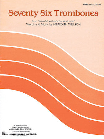 76本のトロンボーン(ミュージカル「ザ・ミュージック・マン」より)《輸入ピアノ楽譜》 – ロケットミュージック